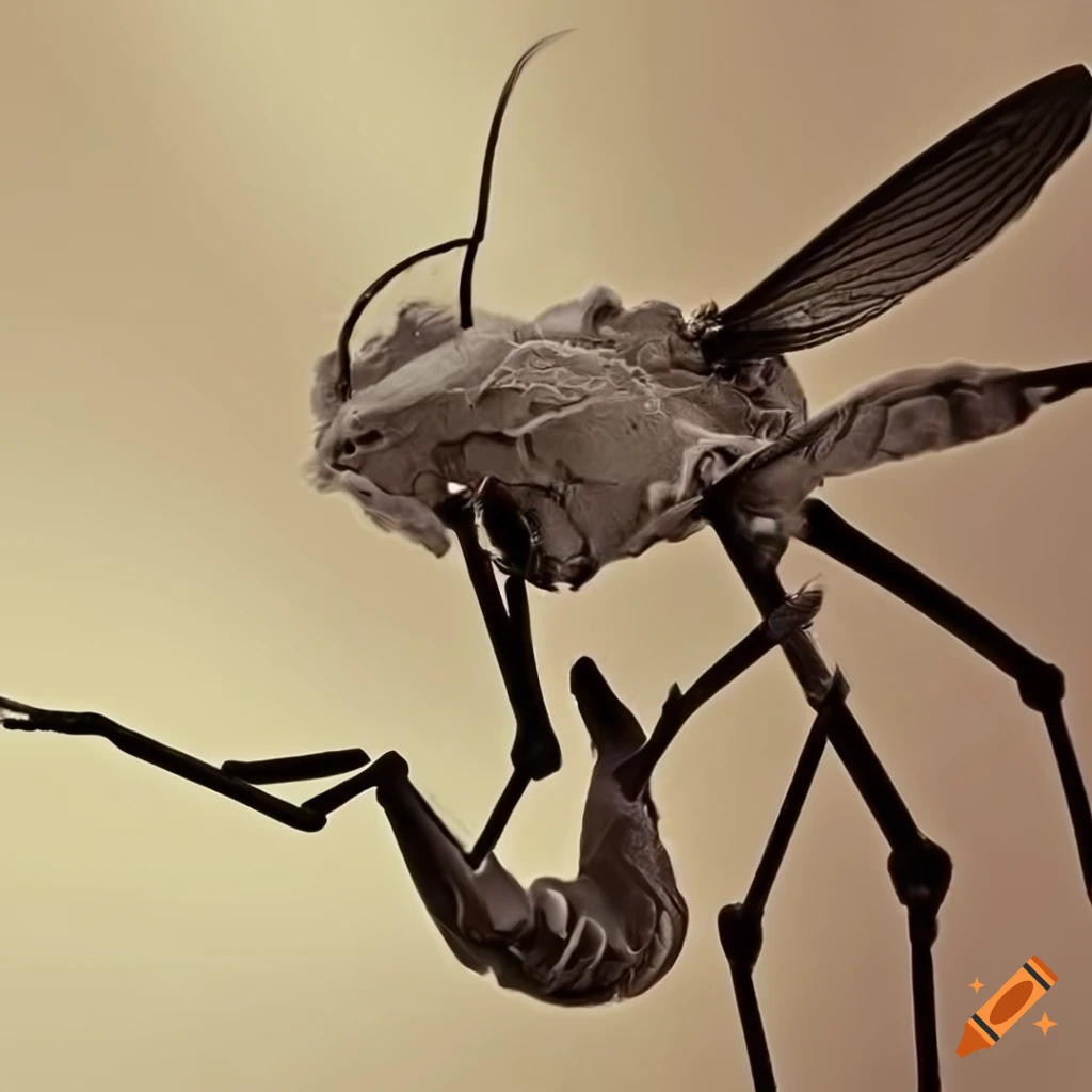 Robotic winged insect antennae photo many legs many eyes many wings ...