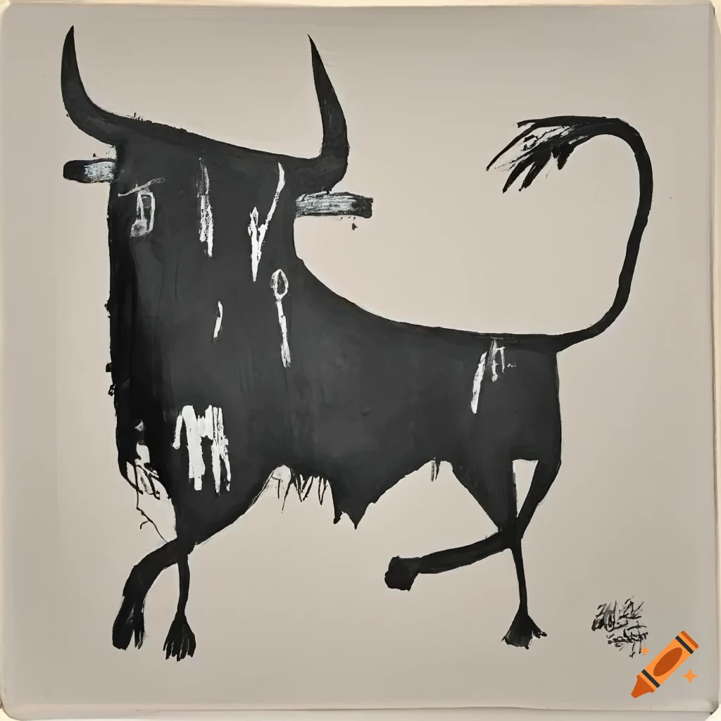 Image of a 19th century ghost bull from the wild west of New Mexico ...