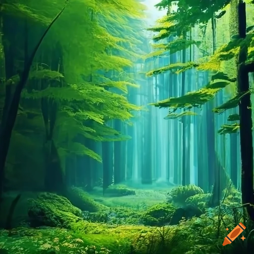 Lush forest