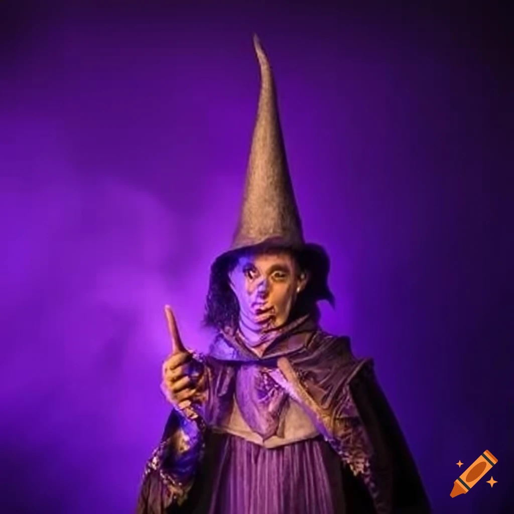 Purple short male wizard on Craiyon