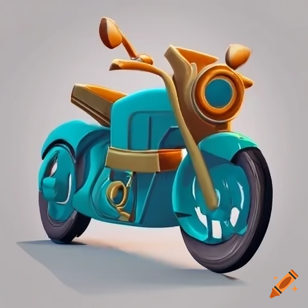 Motorcycle stylized