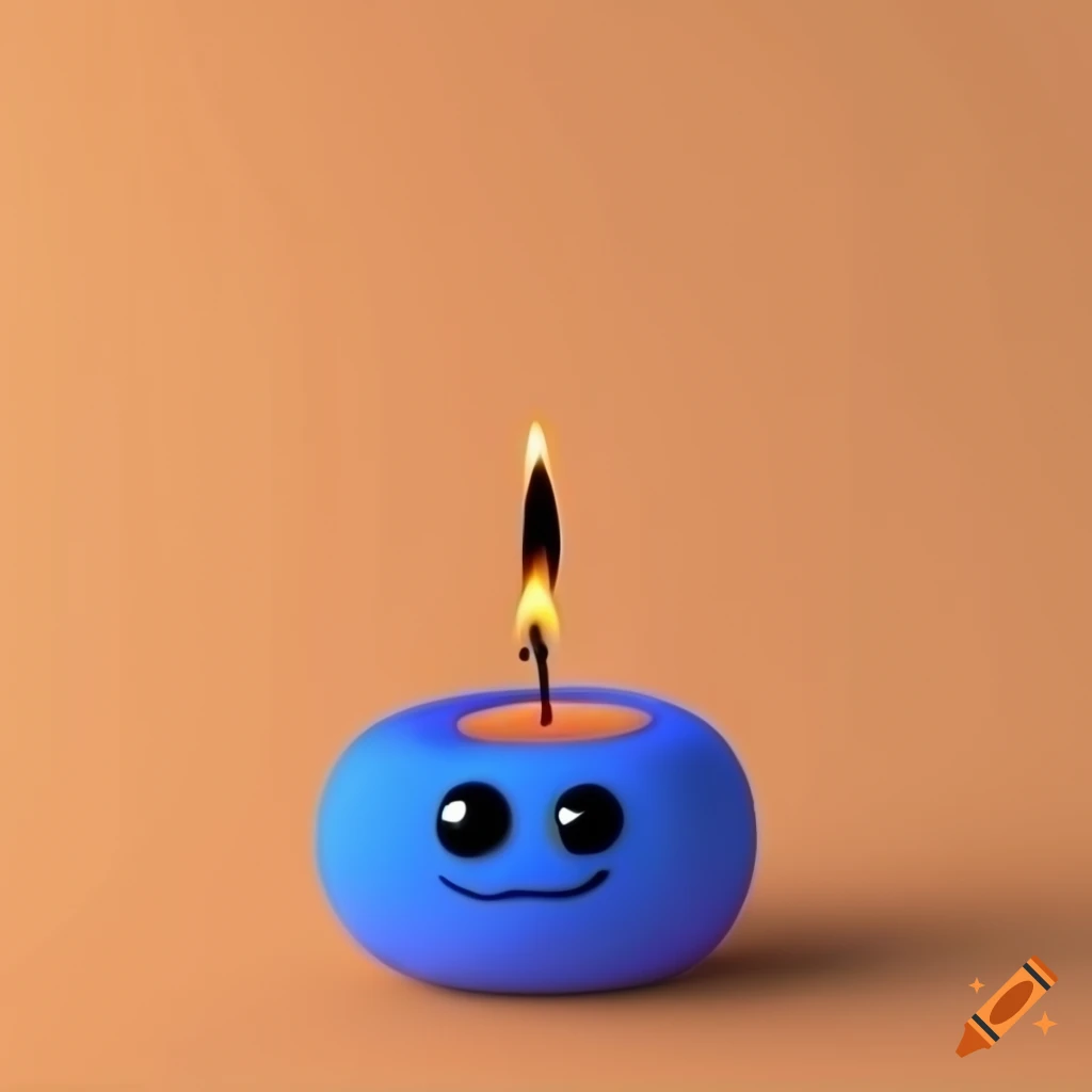 Animated Blue Candle