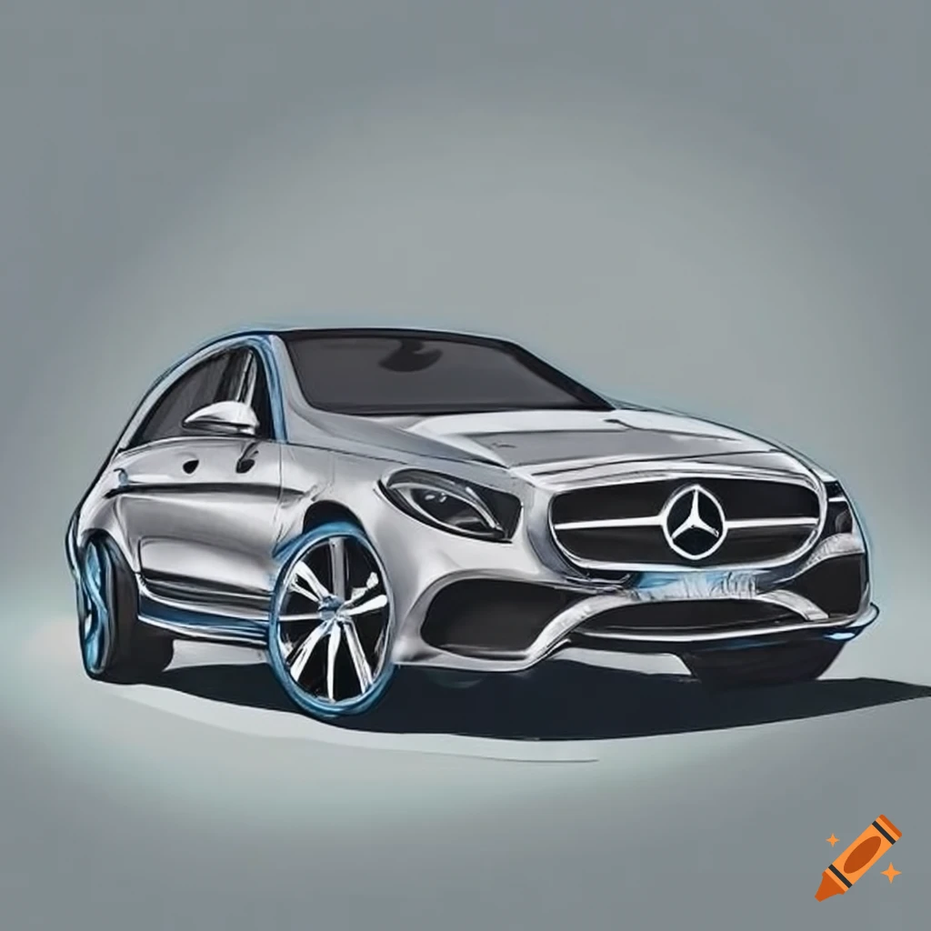 A mercedes benz on Craiyon