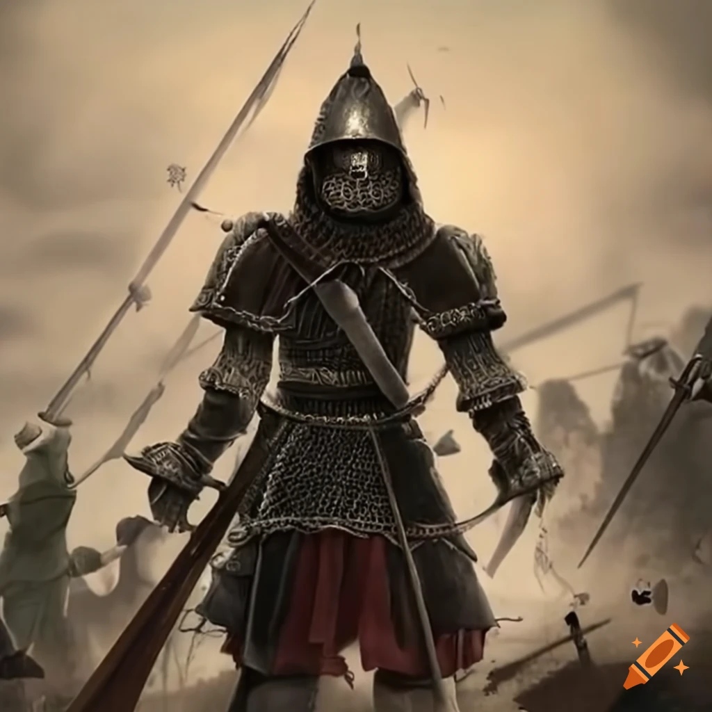Medieval army on Craiyon