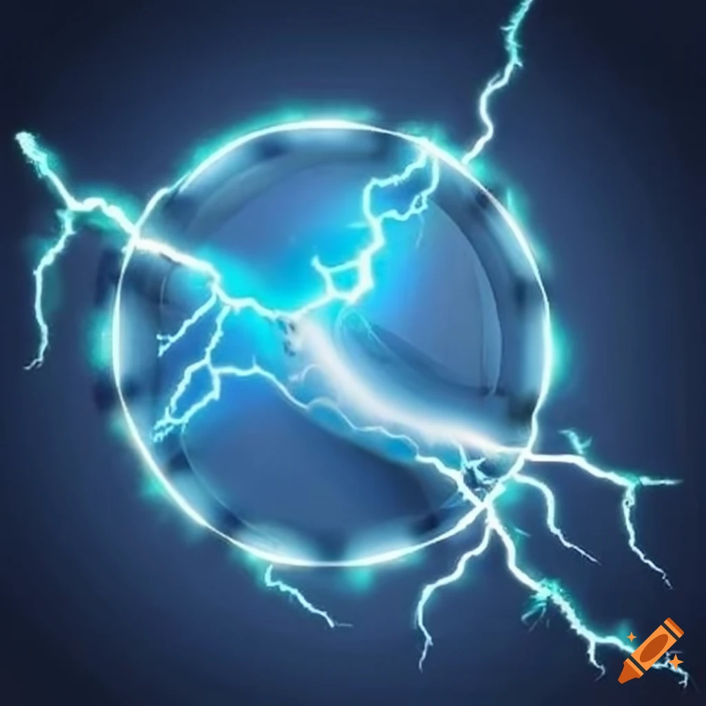 Electric seal with lightning bolts