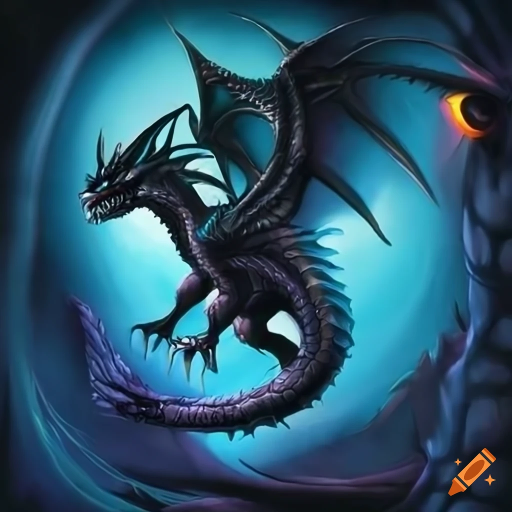 Humanoid Black Dragon