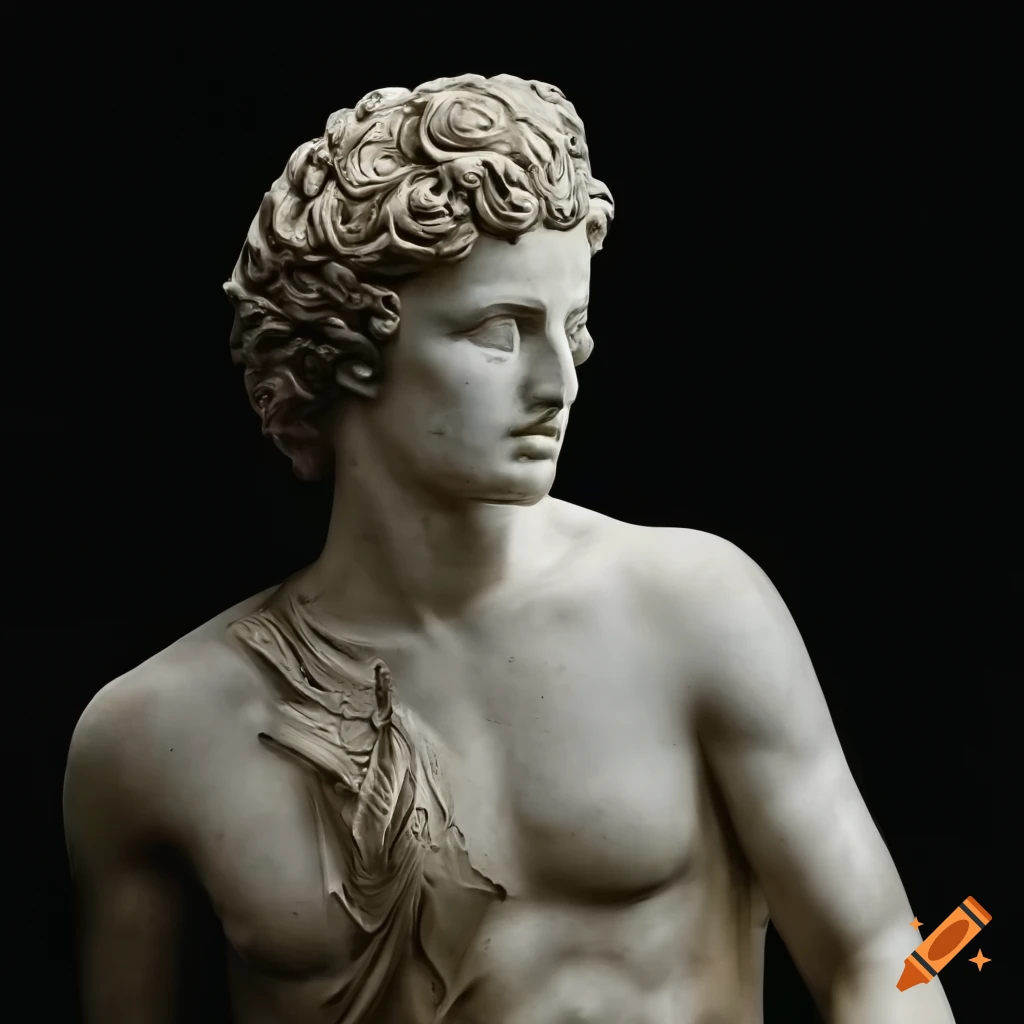 Greek statue on Craiyon