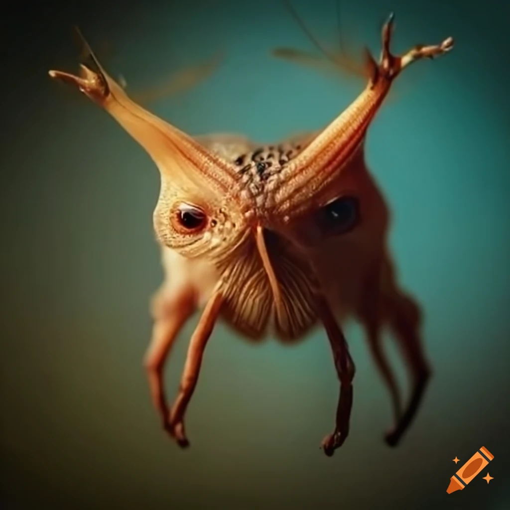 Creature leaning forward