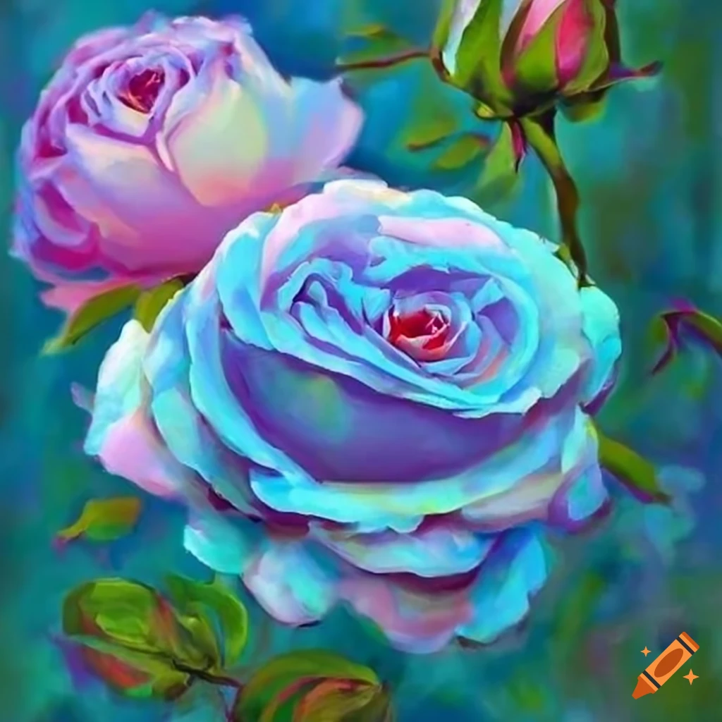 Monet roses