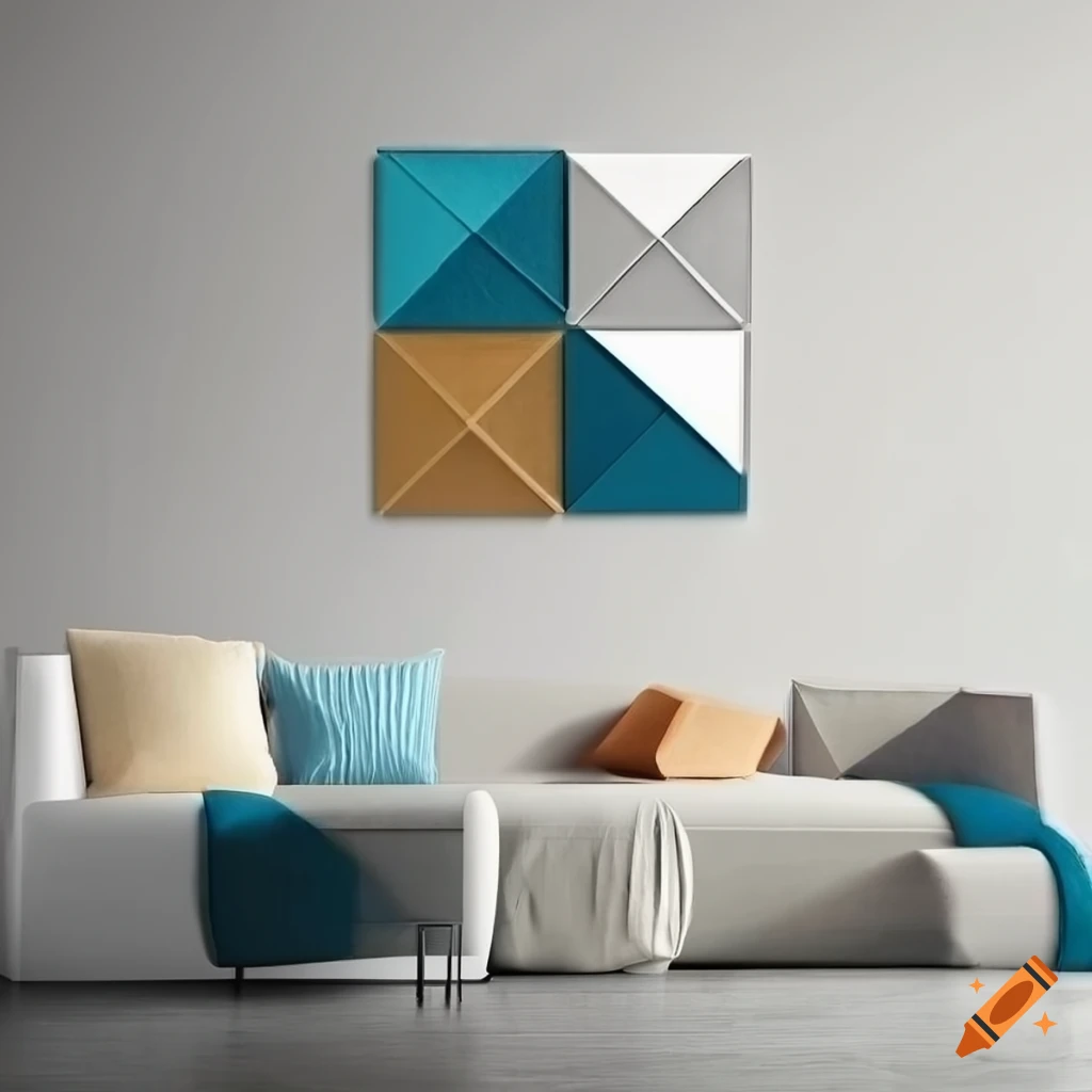 Geometric wall art 3d