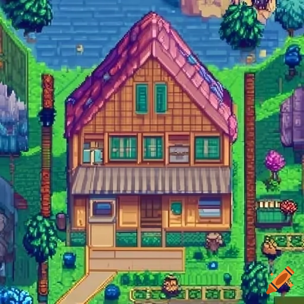 Street and house - stardew valley style