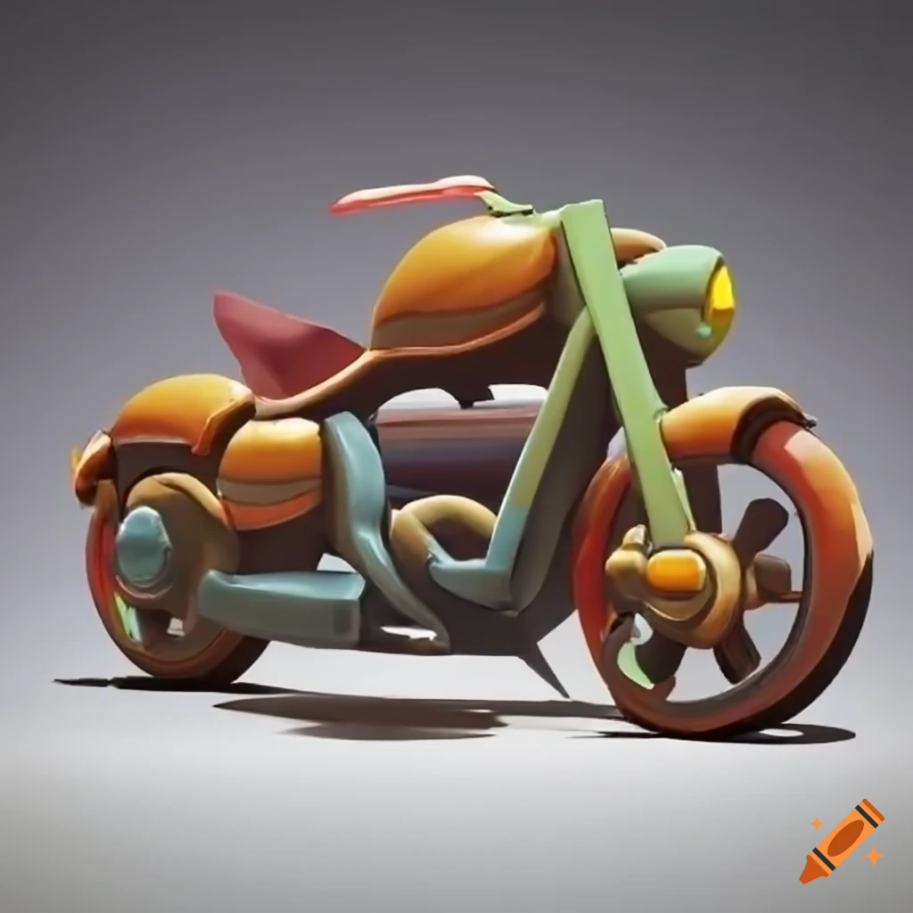 Motorcycle stylized