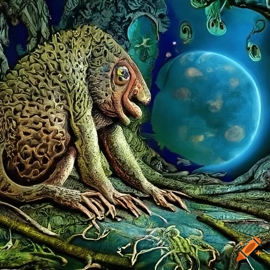 High resolution, fine detail, wide view, 3d pen and ink color ...