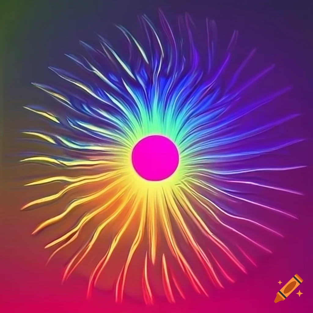 Gen z style The logo features a circular shape with a vibrant, gradient ...