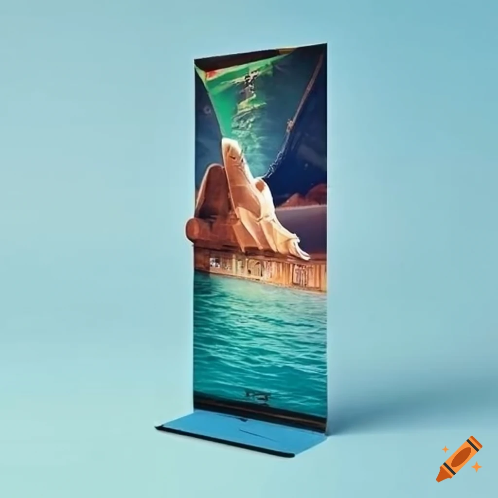 Travel company business standee 2.5*6 inch 300dpi on Craiyon