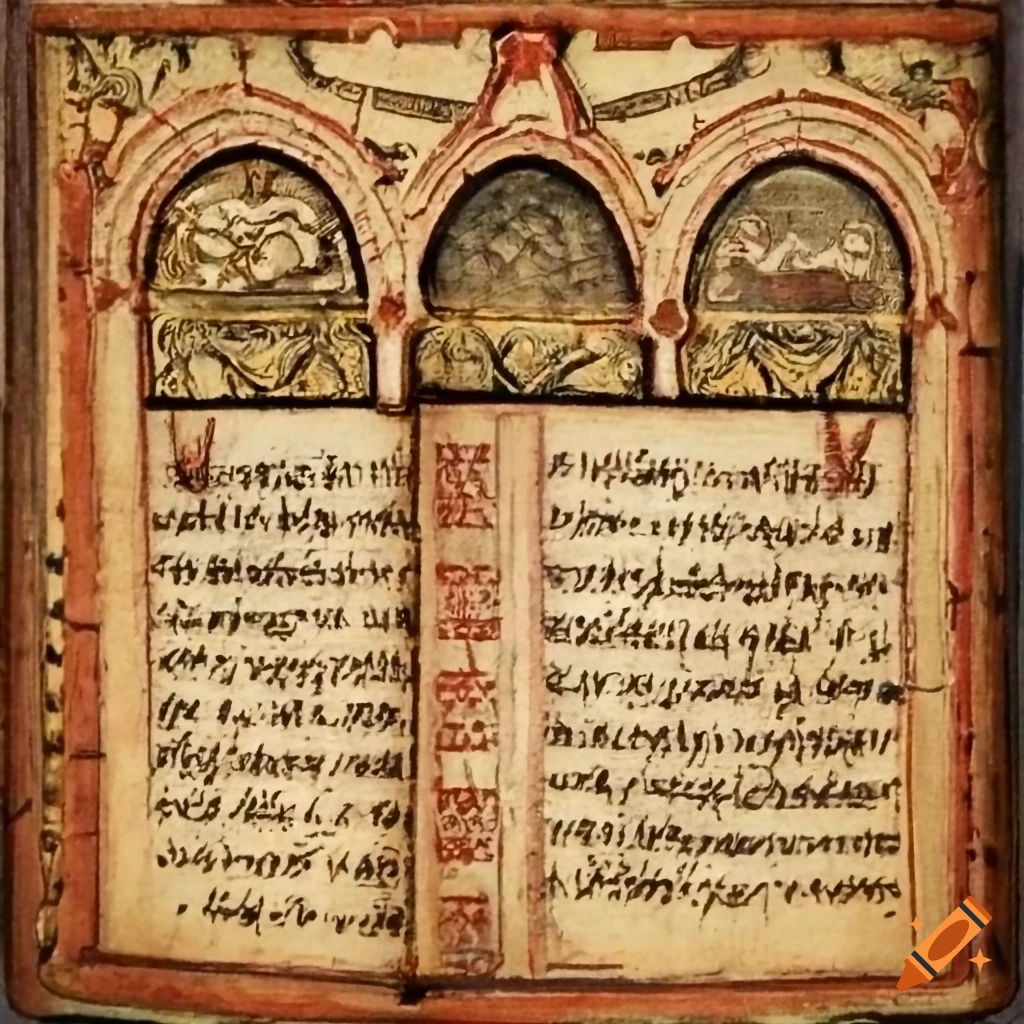 Medieval chronicle written page