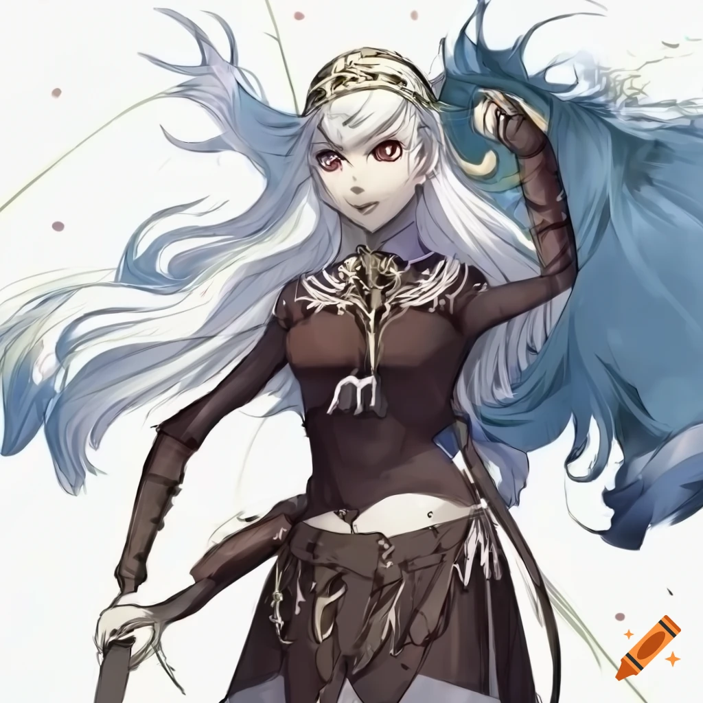 Norse goddess skadi in persona 4 artstyle