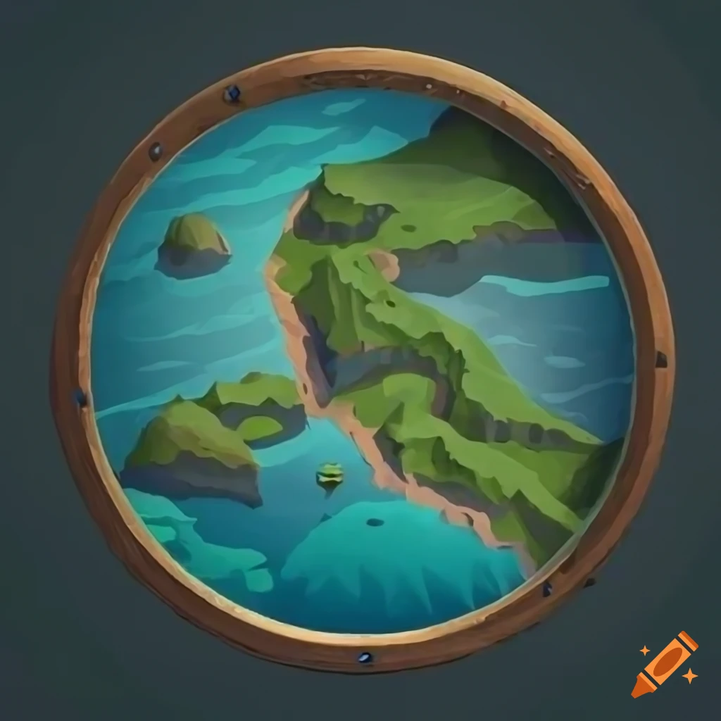 Mountain landscape roads , highlighting key locations memorabilia ...