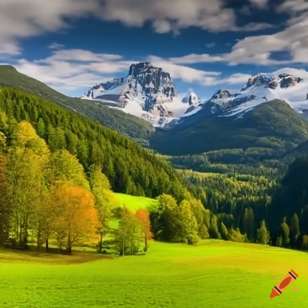 Beautiful landscape on Craiyon