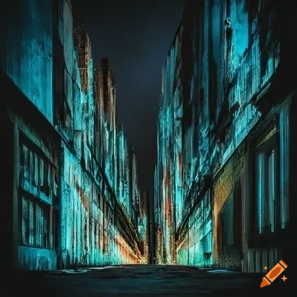 Expansive retrowave city night time, brutalist structures on Craiyon