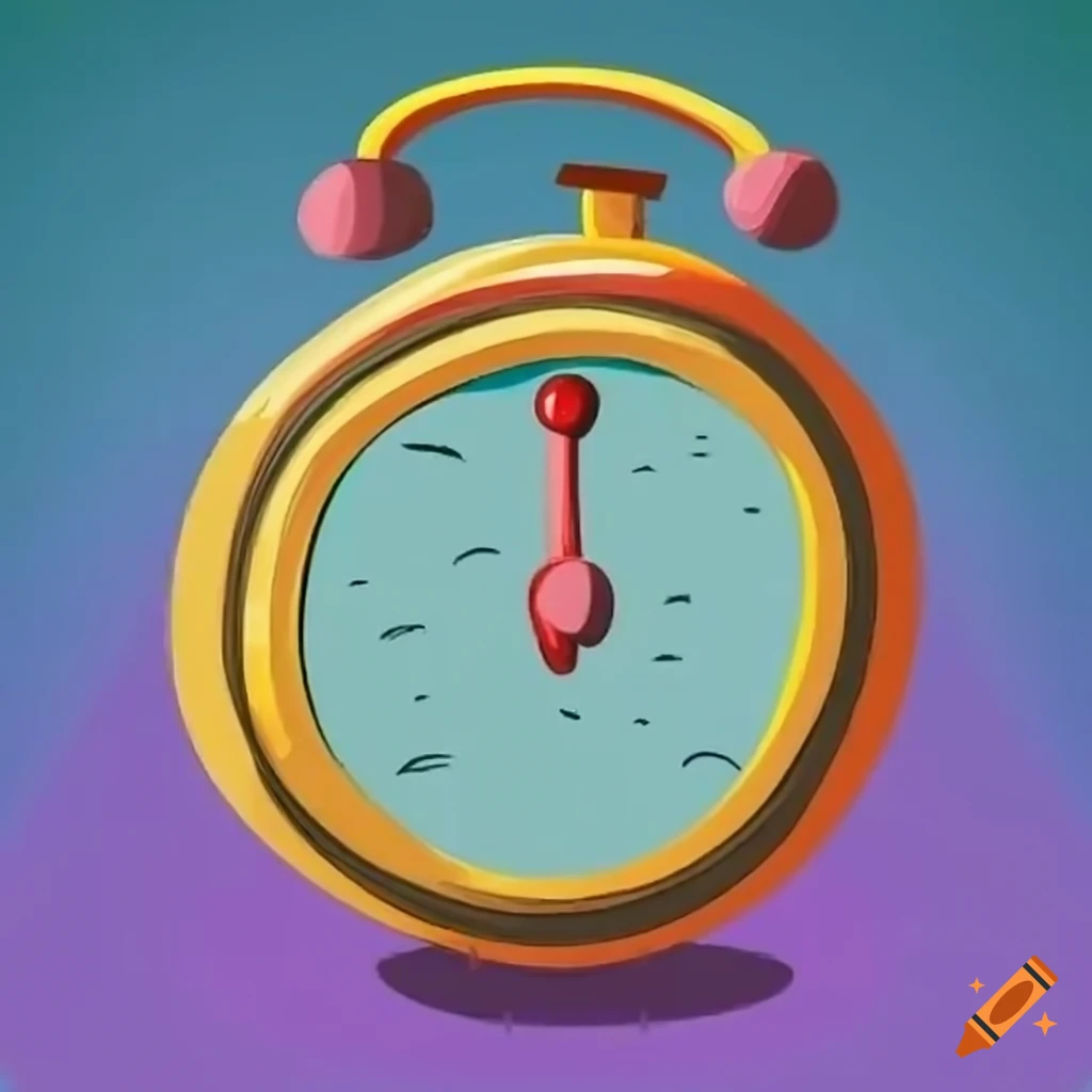 Cartoon style time machine on Craiyon