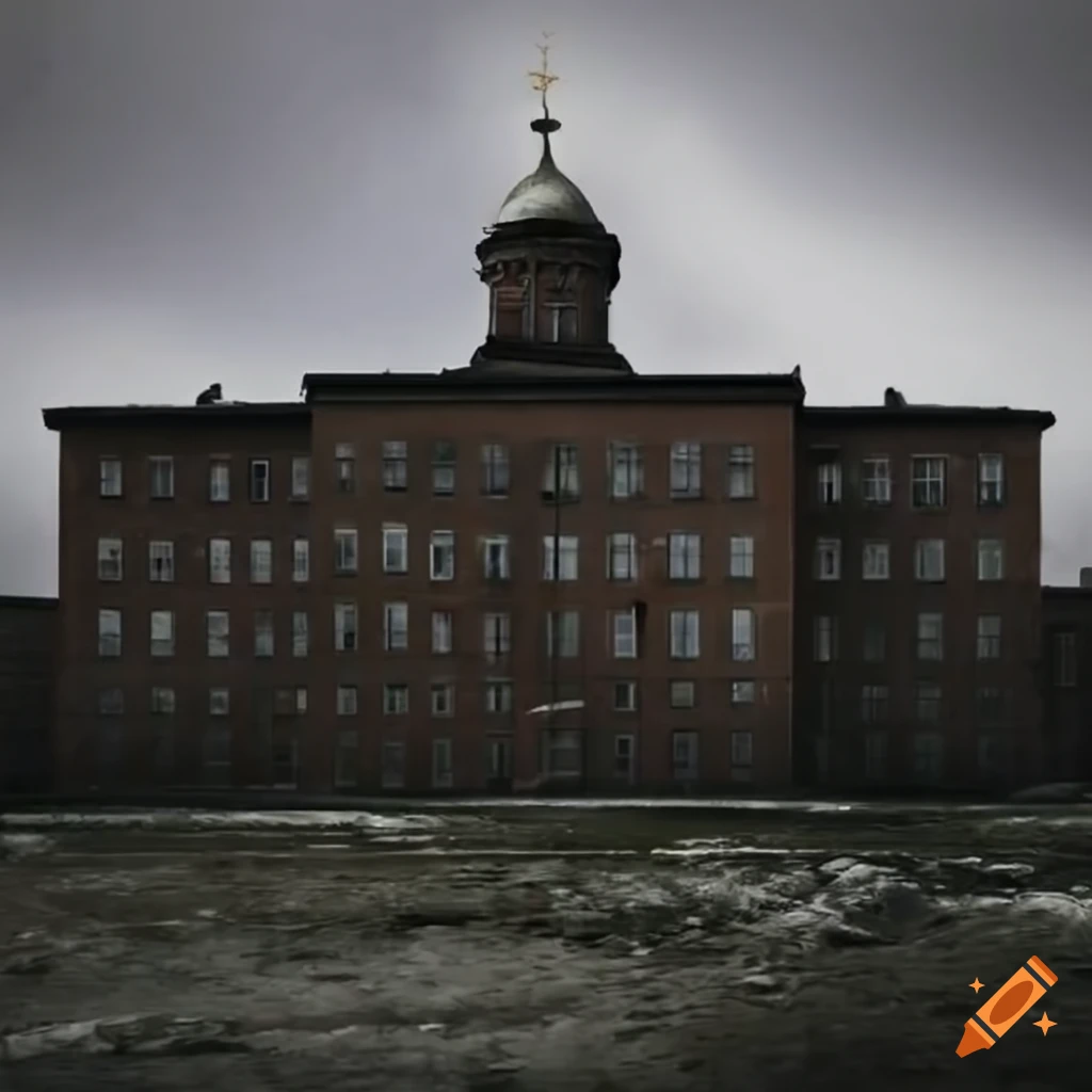 Russian barracks building
