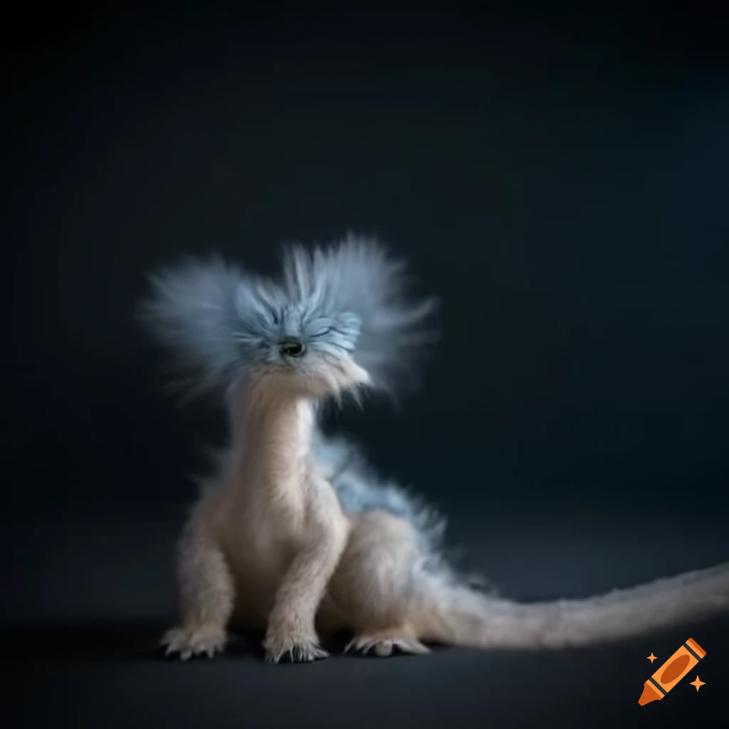 Fluffy furry dragon on Craiyon
