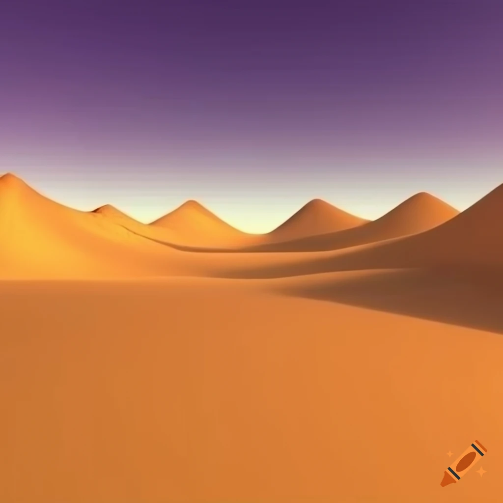 Desert background 3d render on Craiyon