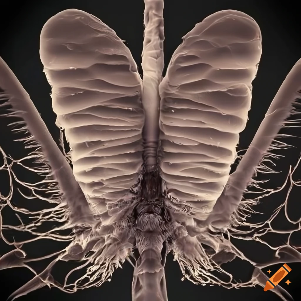 Many insect hairy wings raster electron microscope photo hires ...