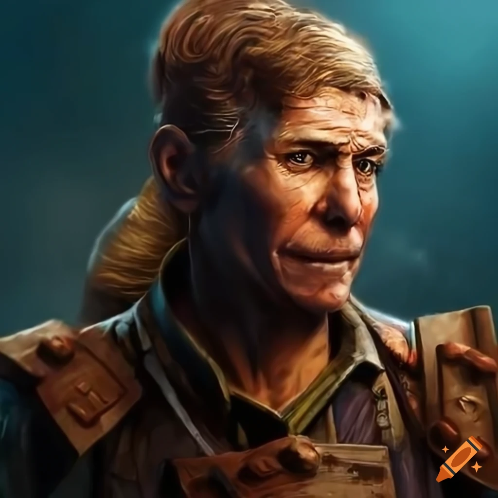 Hyper realistic photograph portrait dungeons & dragons fantasy seaside ...