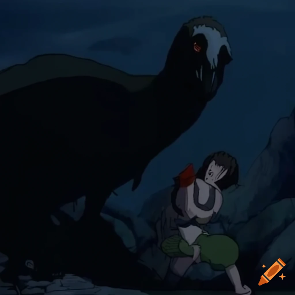 80's dark fantasy anime, Hayao Miyazaki "Princess Mononoke" "Spirited ...