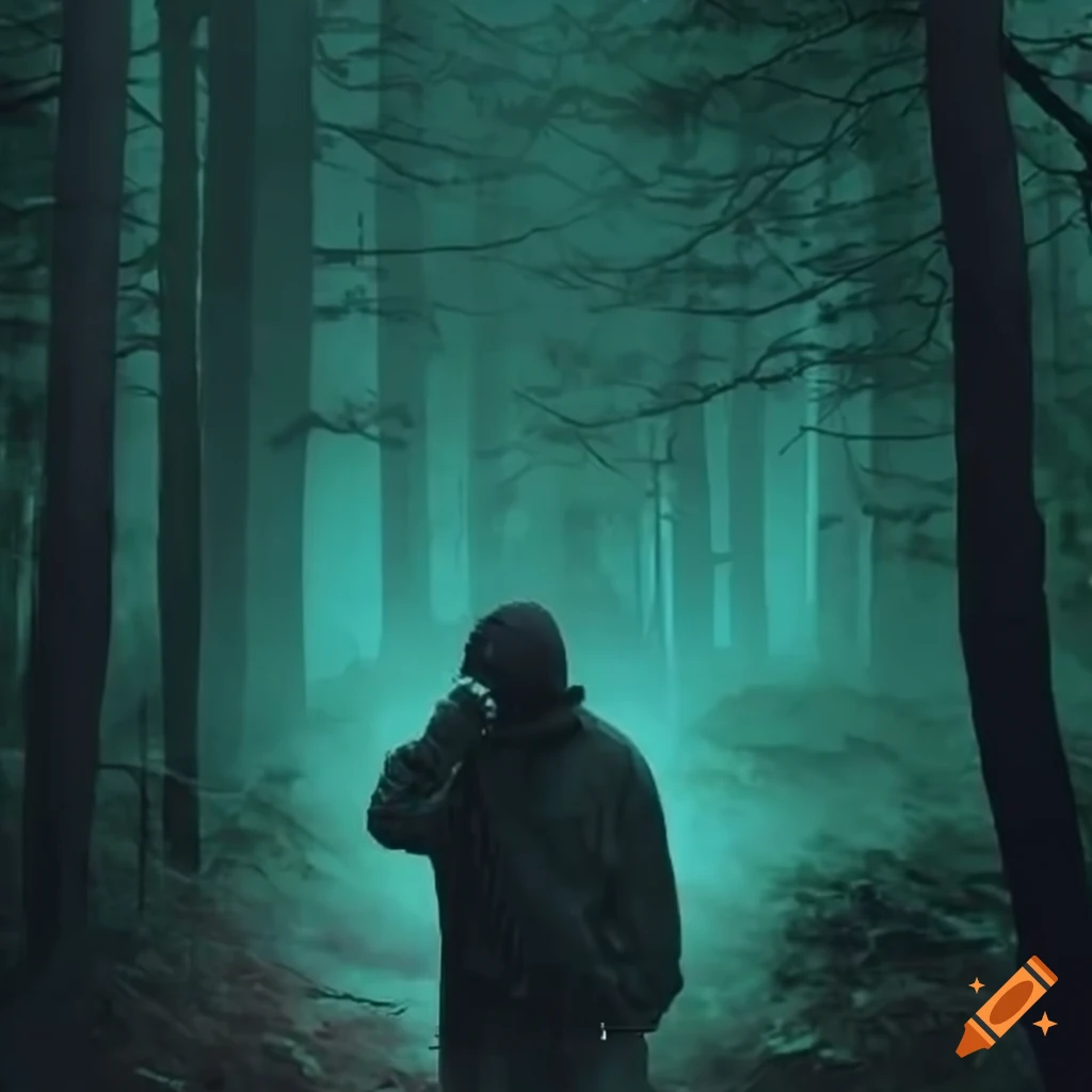 Rap beat cover for forest music on Craiyon