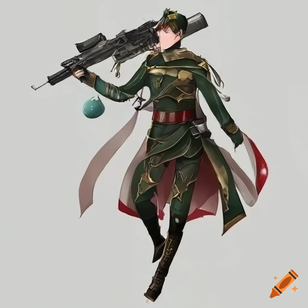 Anime fantasy military uniform