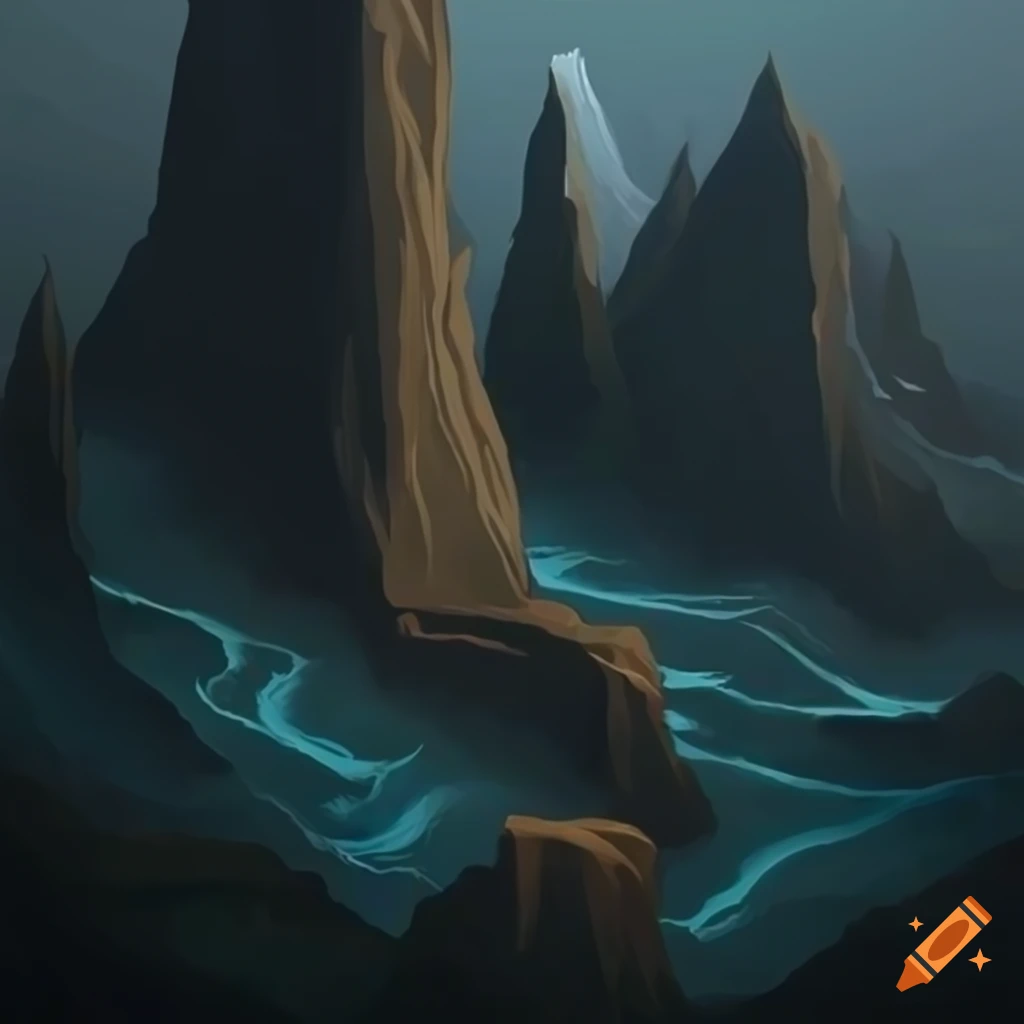 Isometric sandstone world map down birdseye view a masterful oil ...