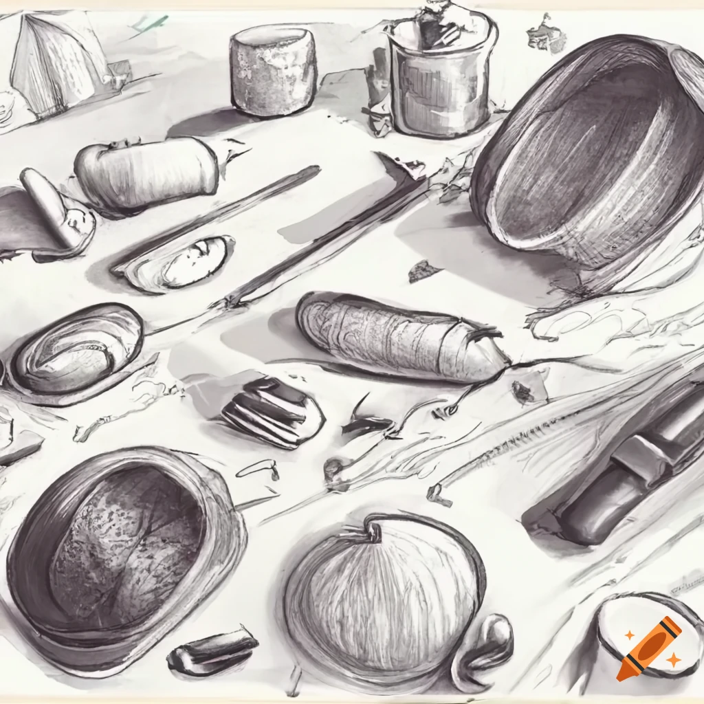 Material collection process on Craiyon