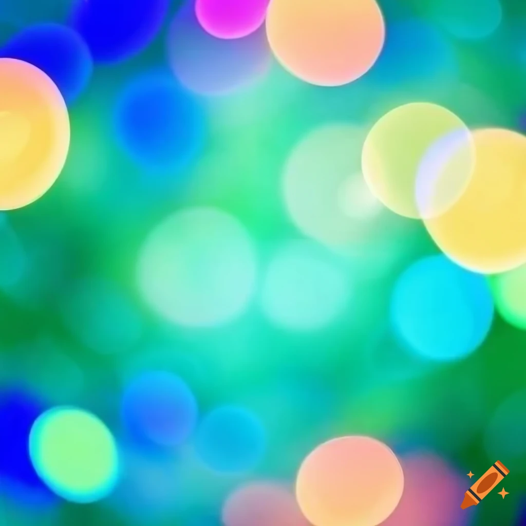 Abstract summer bokeh pattern with vibrant swirling colors on Craiyon