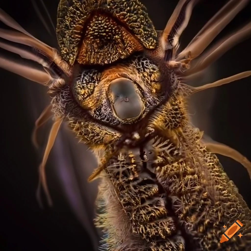 Many insect hairy wings raster electron microscope photo hires ...