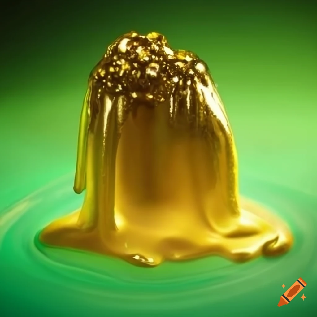 Gold slime mass on Craiyon