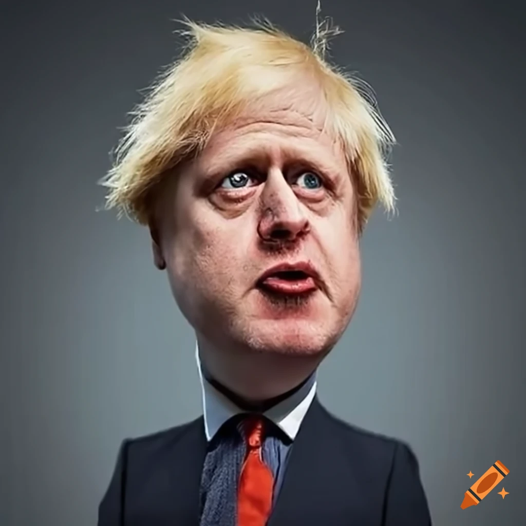 A cartoon depiction of boris johnson with a spy theme on Craiyon