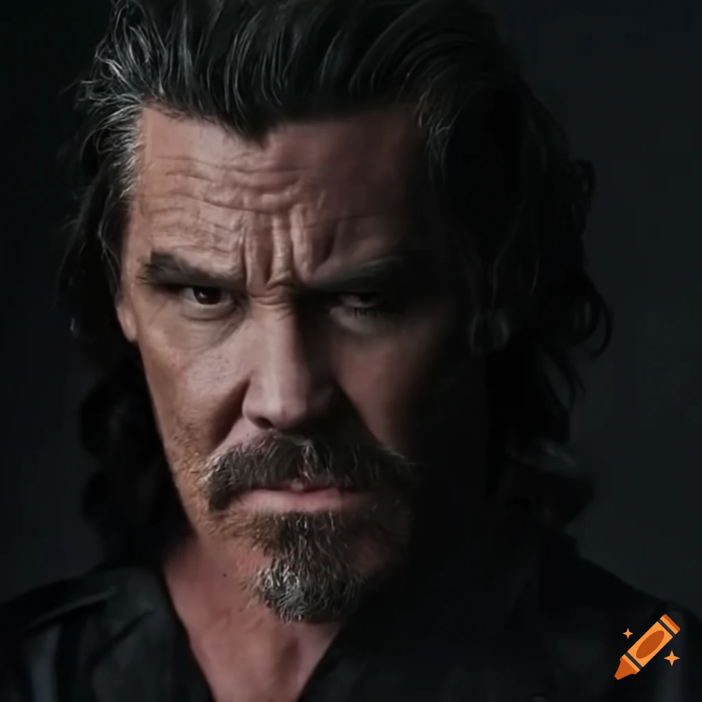 Josh brolin dressed as Helis, the Shadow Carja leader on Craiyon