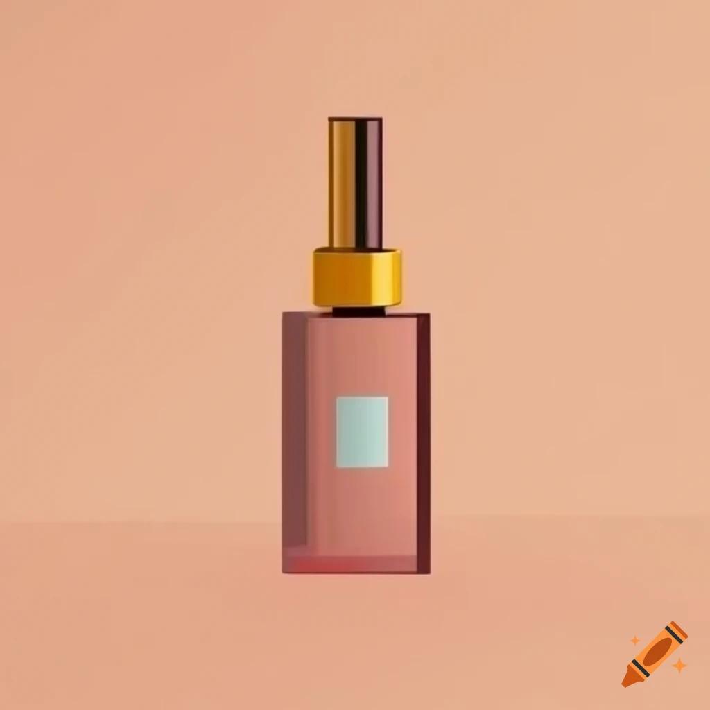 Soothing minimalist isometric cosmetics perfume on Craiyon