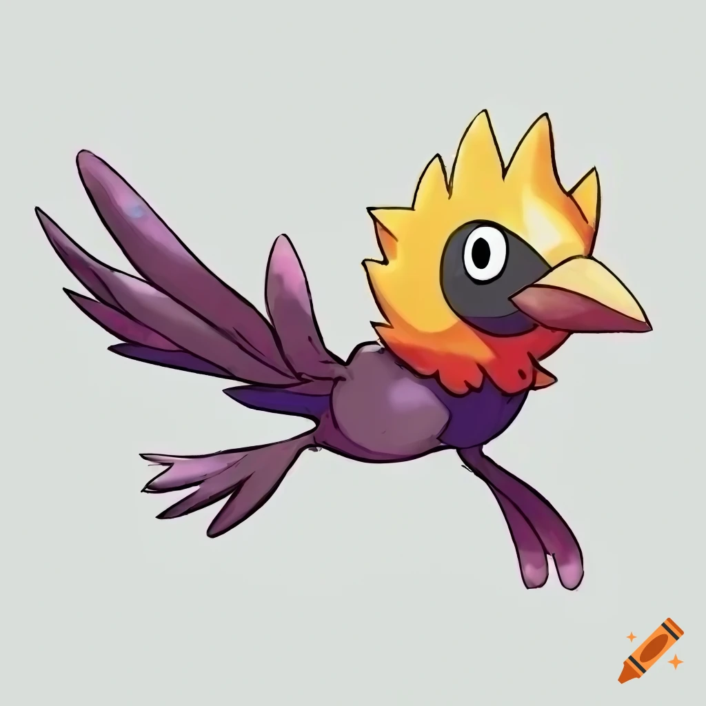 Bird-like fakemon on Craiyon