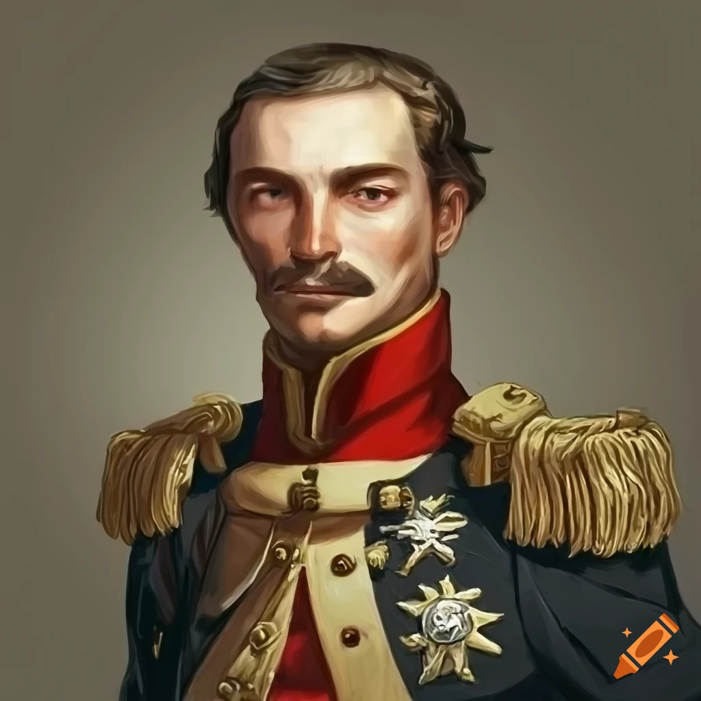 Man, portrait, character portrait, painting, red clothes, privateer ...