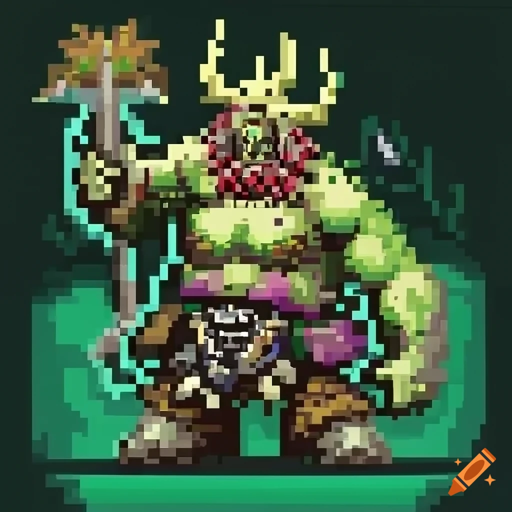 Dark Sorcerer of Nurgle, dramatic stance, facing the right, 2D SNES ...
