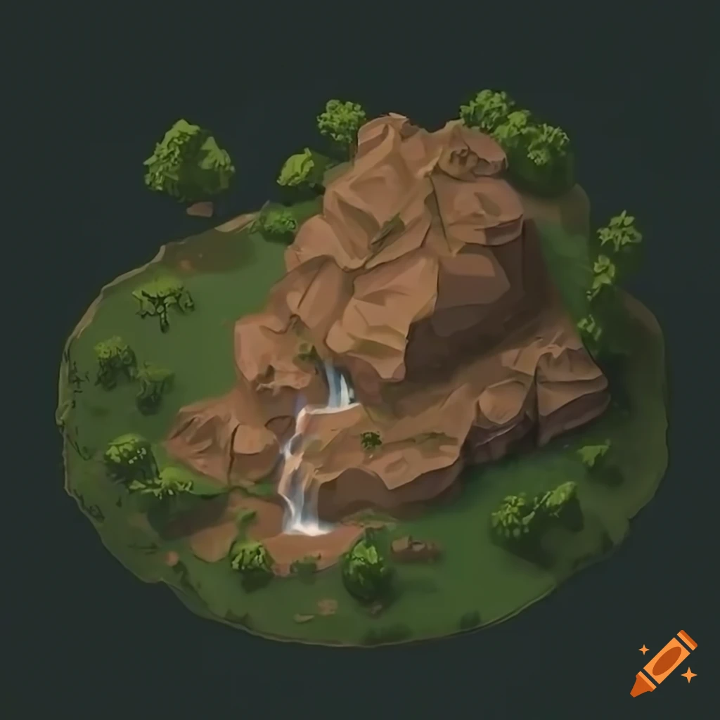 Fantasy map from above map aerial memorabilia top isometric for a ...