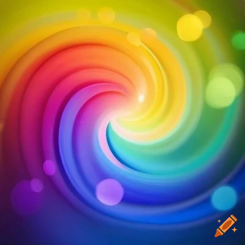 Abstract summer bokeh pattern with vibrant swirling colors on Craiyon