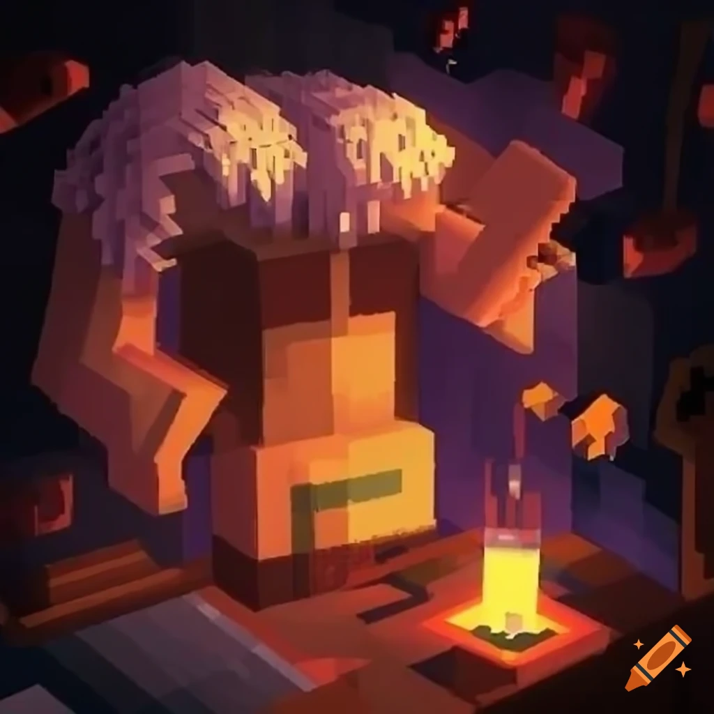 Minecraft art servers on Craiyon