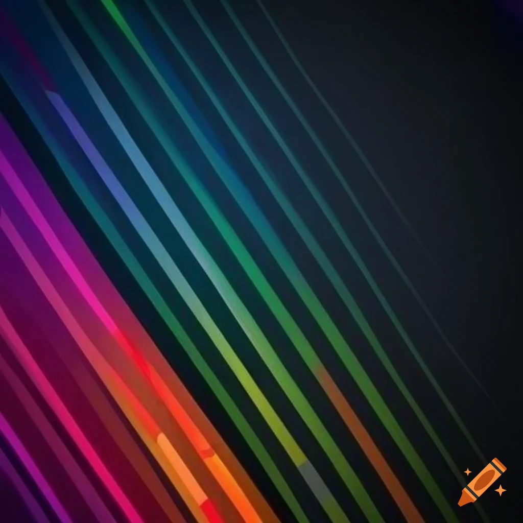 Colorful text placeholder with black background