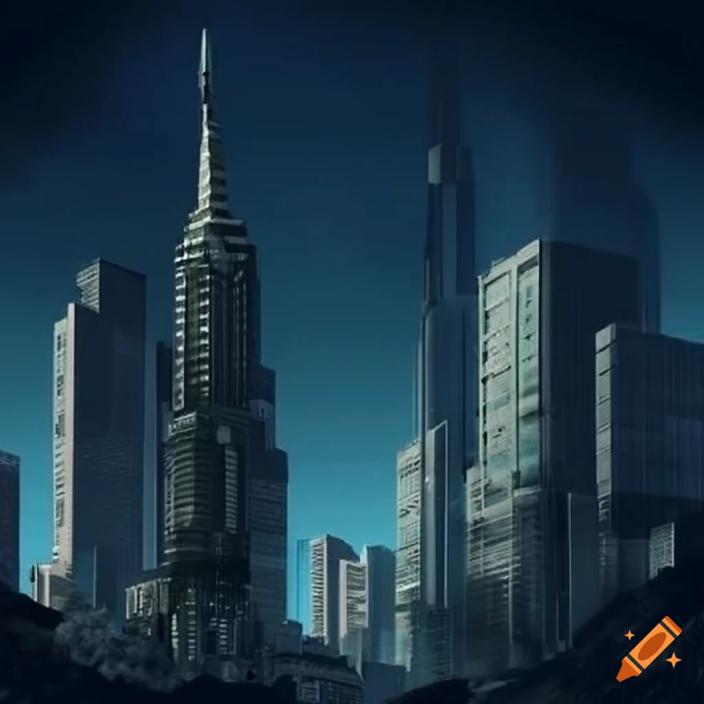 Japanese realistic skyscrapers on Craiyon