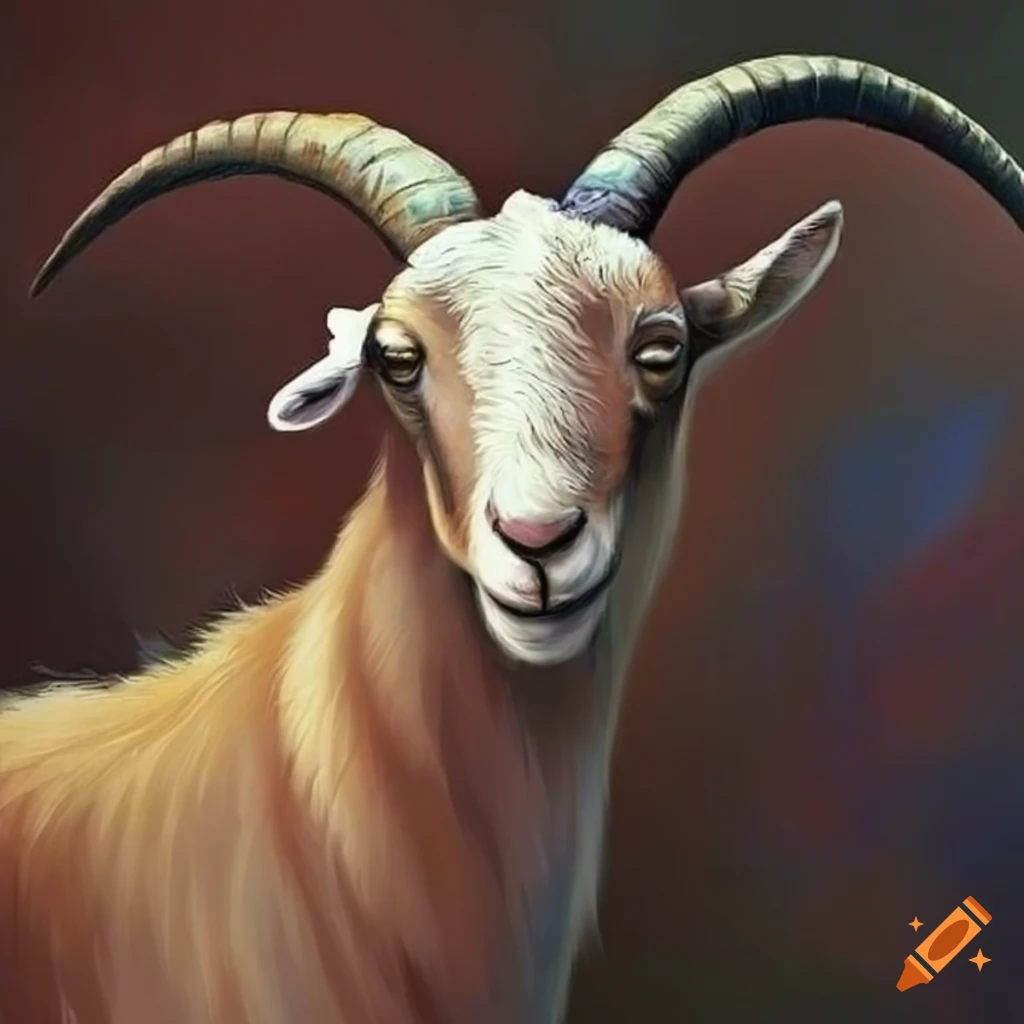 Beautiful goat art